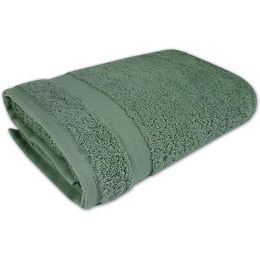 Badetuch, B:75cm L:150cm, gr&uuml;n, Framsohn FROTTIER, Walkfrottier, Obermaterial: 100% Baumwolle, Handt&uuml;cher, "Organic Nature Duschtuch", weich, Bio