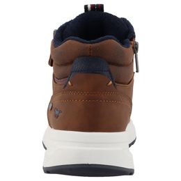 Mustang Shoes Herren Winterboots "Luciano", Gr. 43nussbraun, Lederimitat, Textil, Schuhe, High Top Sneaker, Schn&uuml;rboots mit Warmfutter
