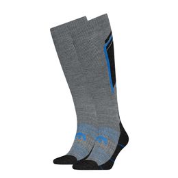 Head Herren Skistr&uuml;mpfe "Head SKI BEGINNER KNEEHIGH 2P", Gr. 47, blau, Obermaterial: 64% Polyacryl, 18% Polyamid, 17% Wolle, 1% Elasthan, Socken,