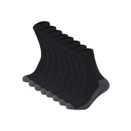 Camano Damen Sneakersocken "Socken 8er Pack", Gr. 43, schwarz, Obermaterial: 47% Polyester PES. 37% Baumwolle CO. 15% Polyamid PA. 1% Elasthan EL.,