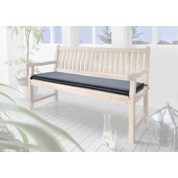 Bankauflage Destiny, B:140cm T:45cm, grau, Polyester, Polsterauflagen, "POLSTER", Polyester