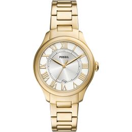 Fossil Damen Quarzuhr "GILMORE", gold, Armbanduhren, Armbanduhr, Damenuhr, Edelstahlarmband, analog, Tag