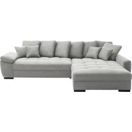 Ecksofa MR. COUCH, B:323cm H:92cm T:222cm, grau, 90% Polyester / 10% Nylon, Wohnzimmer, Sofas, "Richmond, L-Form"