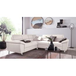 Sit & More Ecksofa SIT & MORE, B:249cm H:88cm T:229cm, beige, Wohnzimmer, Sofas, "Sorano L-Form", wahlweise mit Bett- und Relaxfunktion, inkl. Bettkasten