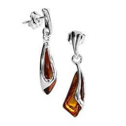 OSTSEE-SCHMUCK Damen Paar Ohrh&auml;nger "- Tilde - Silber 925/000 - Bernstein", Silber 925 (Sterlingsilber), silber, Silber 925 (Sterlingsilber), Ohrringe