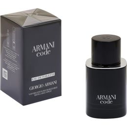 Giorgio Armani Herren Eau de Toilette "Code Homme", 50ml, schwarz, Parfüms, mit nachtblauer Flasche