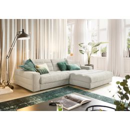 Ecksofa 3C CANDY, B:296cm H:83cm T:205cm, grau, 88% Polyester, 12% Polyacryl, Wohnzimmer, Sofas, "Stripes Mega-Sofa, bequem und komfortabel, L-Form",