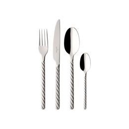 Villeroy & Boch VILLEROY & BOCH Besteck-Set "Tafelbesteck Montauk 24er Set silber", silber, Essbesteck-Sets