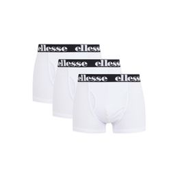 Ellesse Herren Boxershorts "Boxershort HALI Fashion Trunks 3er Pack", Gr. S, weiß, Obermaterial: 95% Baumwolle CO. 5% Elasthan EL., Unterhosen