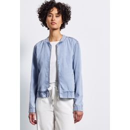 Street One Damen Jeansjackeultra bleached soft wash, Gr. 46, unifarben, Jeans, 60% Lyocell, 40% Baumwolle, Jacken, bestehend aus einem Materialmix