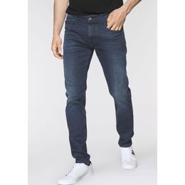 Replay Herren Slim-fit-Jeans "Anbass Superstretch", blau, Gr. 32, Denim/Jeans, Obermaterial: 90% Baumwolle, 8% Polyester, 2% Elasthan, Jeans,