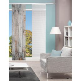 Schiebegardine Vision, B:60cm H:260cm, beige, Polyester, Wohnzimmer, Gardinen, "LIZZA", SCHIEBEVORHANG, BAMBUS, DIGITALDRUCK