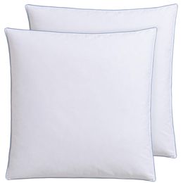 Federkissen Hanse by RIBECO, B:80cm L:80cm, wei&szlig;, Bezug: 100% Baumwolle. F&uuml;llung: 90% Entenfeder, 10% Entendaune, Kopfkissen, "Lina"