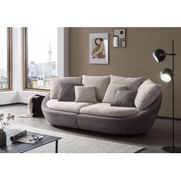 Big-Sofa Trendmanufaktur, B:237cm H:87cm T:131cm, grau, 100% Polyester, Sofas, "Maui, inklusive 4 R&uuml;ckenkissen und 2 Zierkissen, Designersofa",