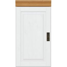 Hängeschrank Home Affaire, B:40cm H:75cm T:36cm, gelb, Massivholz, Küche, Schränke, "Rügen", Breite 40 cm, FSC zertifiziertes Massivholz, 1 Tür, 1