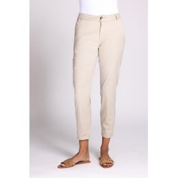 Zhrill Damen 3/4-Hose "ZHTILLI", beige, Gr. S, unifarben, Web, Obermaterial: 67% Baumwolle, 30% Lyocell (TENCEL ), 3% Elasthan, Hosen, mit Stretch