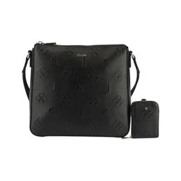 JOOP! JOOP Damen Schultertasche "Decoro Stampa Jasmina Shoulderbag Mvz", schwarz, Lederimitat, Taschen, Handtasche Damen Umhängetasche mit zusätzlichem
