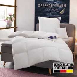 Daunenbettdecke Spessarttraum, B:155cm L:220cm, weiß, Bezug: 100% Baumwolle. Füllung: 100% Daunen, Bettdecken, "Exklusiv, Bettdecken für Sommer und