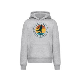 F4NT4STIC Kinder Kapuzenpullover "Soccer Legends United", grau, Gr. 146, Obermaterial: 65% Baumwolle, 35% Polyester, Pullover, Premium Qualit&auml;t
