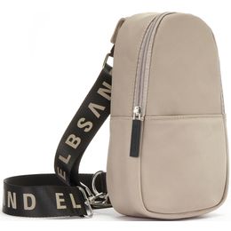 ELBSAND Damen Umhängetasche "kleiner Rucksack", beige, Textil, unifarben, Taschen, Crossbody Bag, Handtasche, Schultertasche, Mini Bag VEGAN