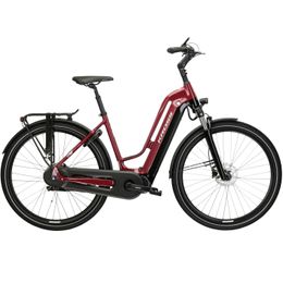 KROSS E-Bike "E-Citybike Damen Sentio 6.0 28" rot", 56cm, 28 Zoll (71,12cm), rot, Elektrofahrräder, Pedelec, Elektrofahrrad für Damen und Herren