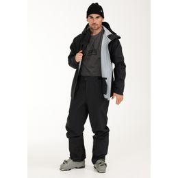 SOS Herren Skihose "Alta", schwarz, Gr. M, mehrfarbig, 100% Polyester, Hosen, mit wasserdichtem Design