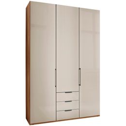 Dreht&uuml;renschrank Wiemann, B:148,5cm H:216cm T:58cm, braun, Floatglas, Holzwerkstoff, Schr&auml;nke, "Monaco", mit Glasfront sowie hochwertigen Beschl&auml;gen