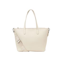 Marc O'Polo MARC O'POLO Damen Shopper "aus einer Lederalternative aus recyceltem Polyester", beige, Polyester, unifarben, Taschen