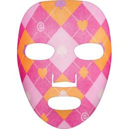 Essence Gesichtsmaske "Queen of... Pink face sheet mask", rosa, Hautpflegemittel, Spielerisches Kartenspielmuster für eine unterhaltsame Pflege