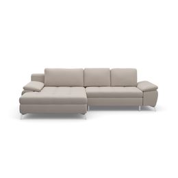 Sit & More Ecksofa SIT & MORE, B:290cm T:163cm, grau, Wohnzimmer, Sofas, "Latigo L-Form", mit Mega-Recamiere, wahlweise mit Bettfunktion und Bettkasten