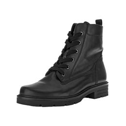 Gabor Damen Schn&uuml;rstiefelette "Gabor Stiefelette Glattleder", Gr. 37, schwarz, Glattleder, Schuhe