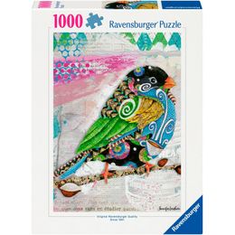 Ravensburger Kinder Puzzle "Bunter Vogel", bunt, Pappe, B:50cm H:70cm, Puzzles, Made in Germany