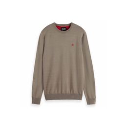 Scotch & Soda SCOTCH & SODA Herren Sweatshirt "Strickpullover Essential Viscose Sweater", braun, Gr. XL, Obermaterial: 81% Viskose CV. 19% Nylon NY., Sweatshirts