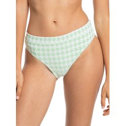 Roxy Damen Bikini-Hose "Check It", gr&uuml;n, Gr. M, 75% Polyester, 16% Nylon, 9% Elasthan, Badehosen