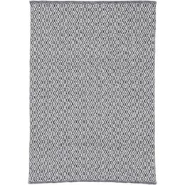 Teppich CarpetFine, B:80cm H:7mm L:150cm, grau, Polyester, Wohnzimmer, Teppiche, "Frida 202", Wendeteppich, 100% recyceltem Material (PET),