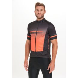Endurance Damen Radtrikot "Jillard", orange, Gr. S, mehrfarbig, 90% Polyester, 10% Elasthan, Trikots, mit reflektierenden Elementen