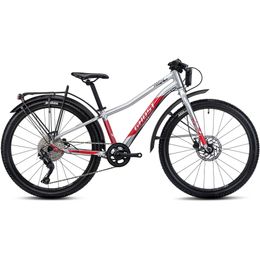 GHOST Trekkingrad "Kato 24 Pro EQ", 30cm, 24 Zoll (60,96cm), silber, Fahrräder, für Damen und Herren, Kettenschaltung