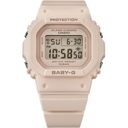 CASIO Baby-G Damen Chronograph, beige, Armbanduhren, Quarzuhr, Armbanduhr, Damenuhr, automatischer Kalender, digital, Timer