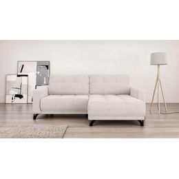 Ecksofa Home Affaire, B:234cm H:93cm T:174cm, beige, 100% Polyester, Wohnzimmer, Sofas, "FAIRVIEW mit verstellbaren Rückenlehne, Maße B/T/H: