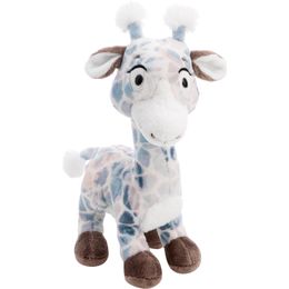Nici Kinder Kuscheltier "Winter, Giraffe Winny Winterfur, 70 cm stehend", blau, B:23cm H:70cm L:50cm, Plüschfiguren, sitzend; enthält recyceltes