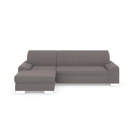 Ecksofa DOMO collection, B:271cm H:85cm T:160cm, braun, Wohnzimmer, Sofas, "Anzio L-Form, whlw. Bettfunktion, Federkern, hochwertig, Breite 271 cm",