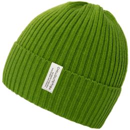 Chillouts Damen Beanie "Tomke Hat", gr&uuml;n, mehrfarbig, Feinstrick, Materialmix, M&uuml;tzen, hochwertige Rippstrickbeanie