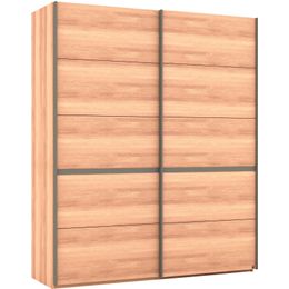Schwebet&uuml;renschrank Musterring, B:200cm H:236cm, braun, Schr&auml;nke, "Sorrent, Kleiderschrank, Schrank, Schiebet&uuml;ren", T&uuml;ren in Eiche massiv mit