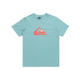Quiksilver Jungen T-Shirt "Comp Logo", blau, Gr. 10, 100% Baumwolle, Shirts