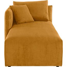 Ottomane OTTO HOME, B:90cm H:86cm T:172cm, gelb, 92% Polyester, 8% Polyamid, Sofas, "Nöre", Modul - zum Zusammenstellen; in vielen Bezugsqualitäten