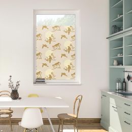 Fensterfolie "Fensterfolie selbstklebend, Sichtschutz, Moon Birds - Beige", B/L: 50cm x 50cm, beige, LICHTBLICK ORIGINAL, Fensterfolien