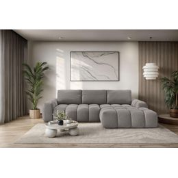 Ecksofa OTTO HOME, B:270cm H:84cm T:166,5cm, beige, 100% Polyester, Wohnzimmer, Sofas, "AZITA klein optionale Schlafsofa mit Bettkasten, B/T/H: