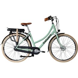 Tretwerk E-Bike "Aurora", 50cm, 28 Zoll (71,12cm), grün, Elektrofahrräder