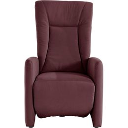 Sit & More TV-Sessel SIT & MORE, B:71cm H:113cm T:85cm, rot, 98% Polyester 2% Polyamid, Sessel, "Melissa", wahlweise elektrisch oder manuell verstellbar,