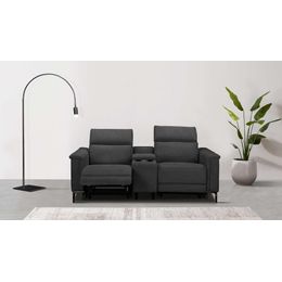 2-Sitzer Home Affaire, B:195cm H:97cm T:99cm, grau, Webstoff 100% Polyester, Sofas, "Lund, 2er-Kinosofa, TV-Sessel, Multimedia-Sofa, USB-A", m.